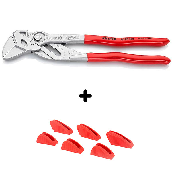 Knipex 250mm Adjustable Wrench Pliers 86 03 250 Choose Protective Jaw ...